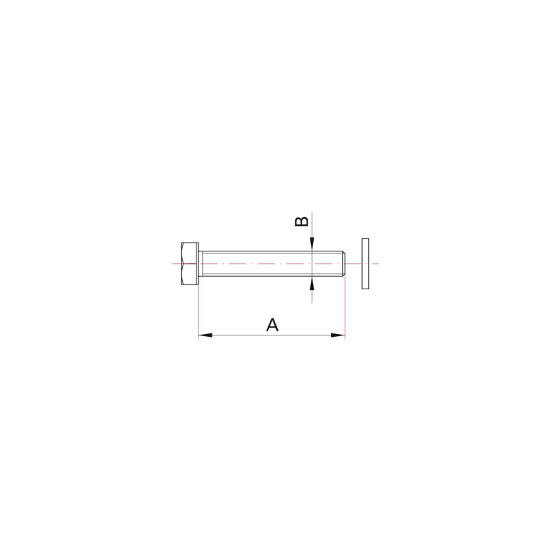 CF Hexagon Head Screw Set for Flanges with Tapped Holes