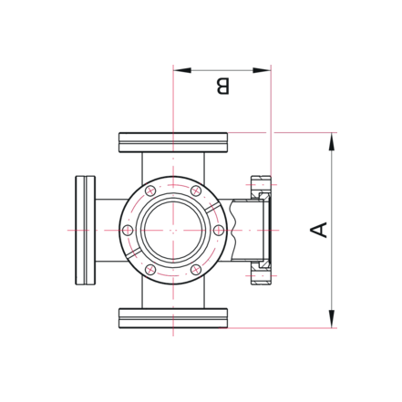CF Cross Equal 6-way Stainless Steel 304