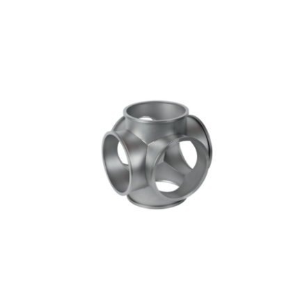 ISO-K Cross Equal 6-way DN250 Stainless Steel 304
