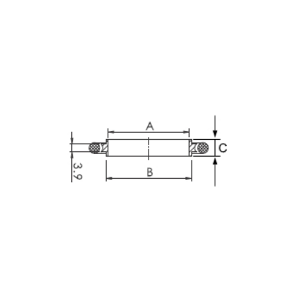 KF Centering Ring DN25 with Nitril/NBR O-Ring Aluminium