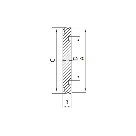 ISO-K Blank Flange DN63 Stainless Steel 304