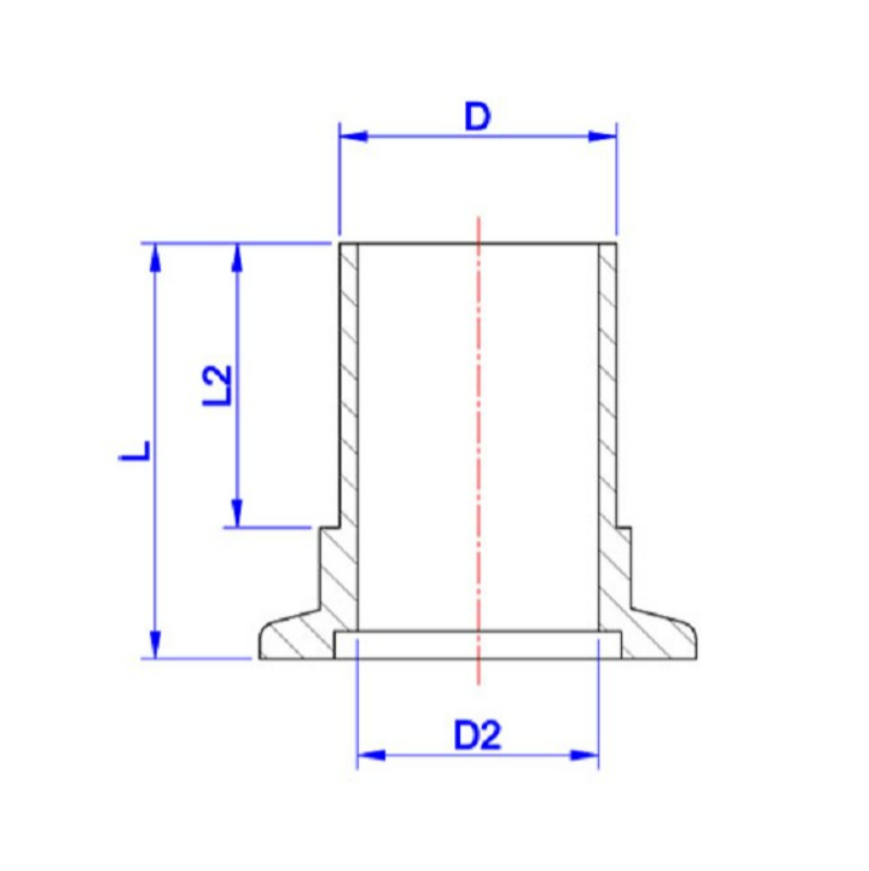 KF Hose Adaptor DN16 OD 20 Stainless Steel 304