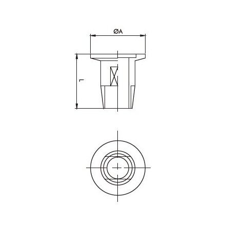 KF Screw-in Flange DN25 Thread G3/4" w/o Seal Stainless Steel 304