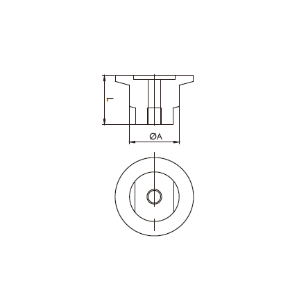 KF Screw-on Flange DN16 Thread G1/8" w/o Seal Stainless Steel 304