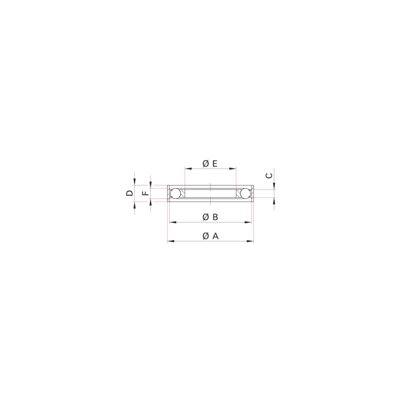 KF Centering Ring DN50 SS304 with Outer Ring Alu & Viton/FKM O-Ring